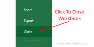 Opening & Closing Excel Workbooks - Chimpytech