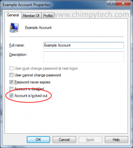 User Account Lockout Part 4 - Unlocking A Locked Account - Chimpytech